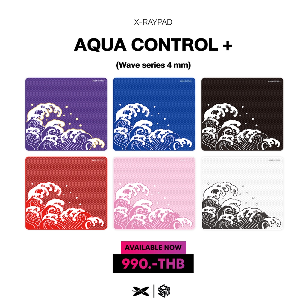 แผ่นรองเมาส์ X-raypad Aqua Control + Wave series (4mm) (Uncoated ...