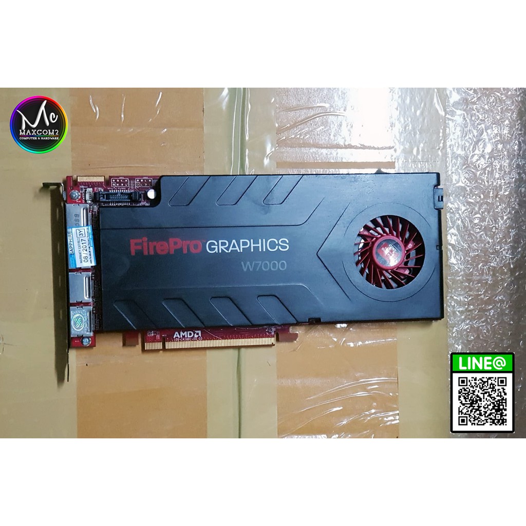 VGA (การ์ดแสดงผล) SAPPHIRE AMD FIREPRO W7000 4G GDDR5 QUAD DP FULL - paksaporn - ThaiPick