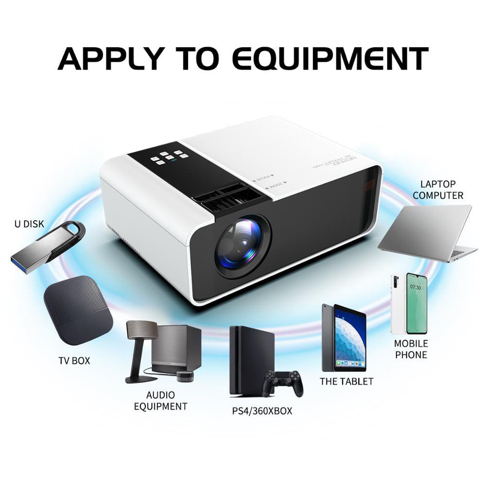 5 Years Warranty 6000 lumens G86 Projector FULL HD 1080P Android Mini ...