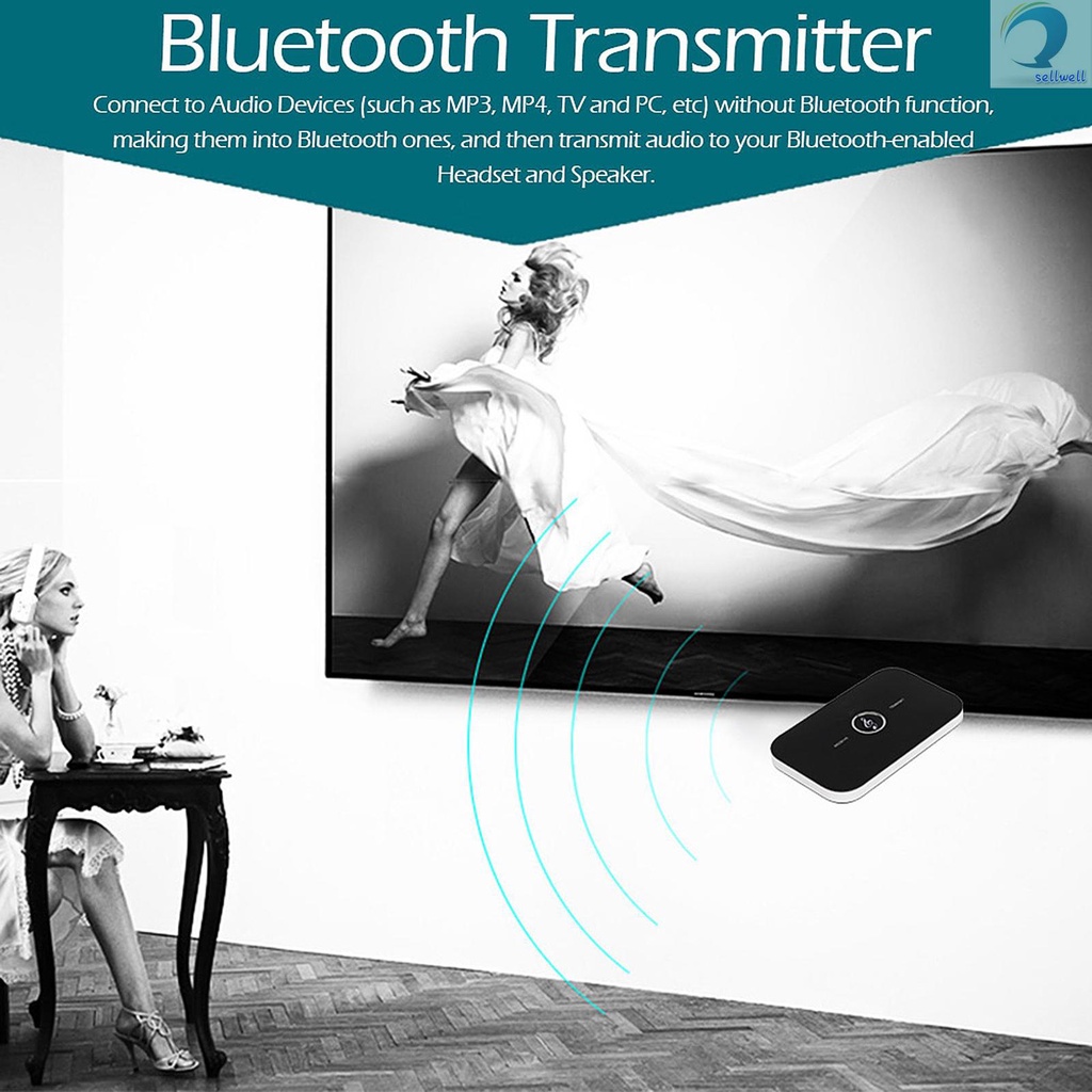 ready stock B6 2 in 1 Bluetooth Transmitter & Receiver Wireless A2DP Bluetooth Audio Adapter ...