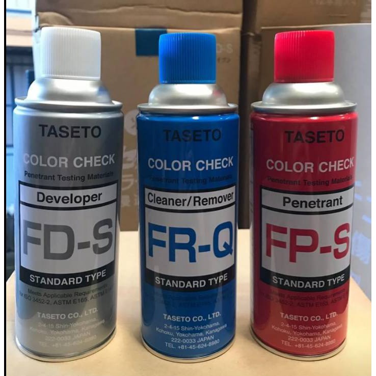 น้ำยาเช็ครอยร้าว TASETO COLOR CHECK สเปรย์เช็ครอยร้าวสำหรับแนวเชื่อม ...