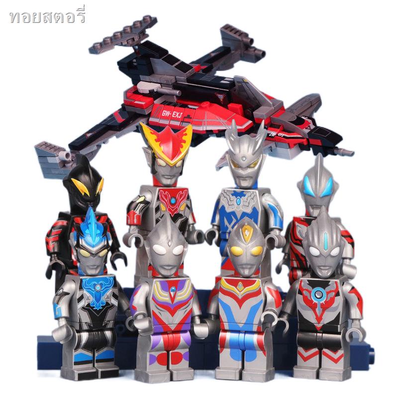 ♤ ตัวต่อเลโก้ Lego Building Blocks Lego Ultraman Assembly ของเล่น 6 ชาย ...