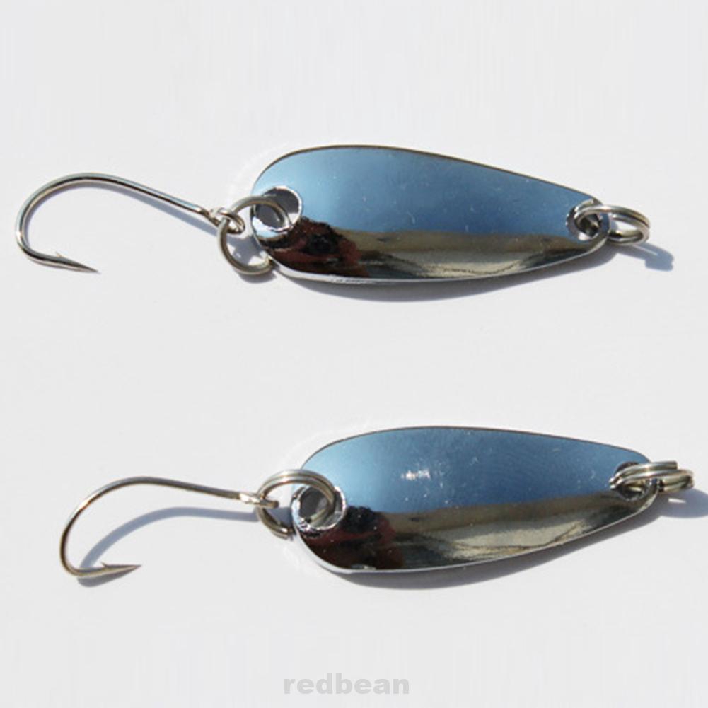 Fishing Spoon Lure Sequin Paillette Metal Steel Hard Bait Hook Tackle ...