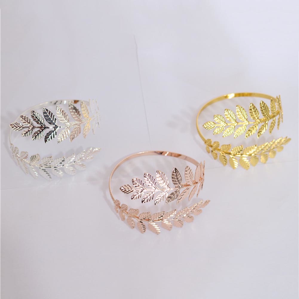 Vintage Metal Greek Roman Laurel Leaf Bracelet Armband Upper Arm Cuff ...