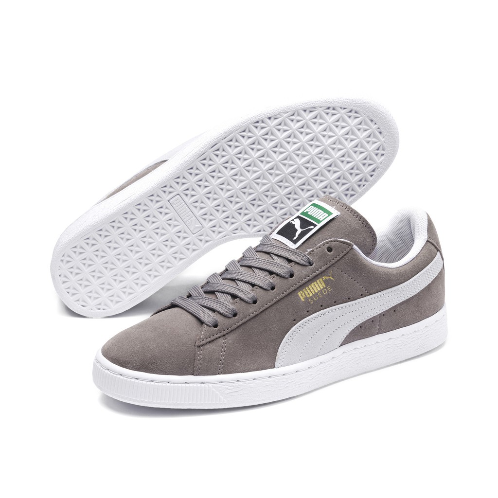 PUMA Suede Classic+ Grey ตัวเด็ด Signature ของพูม่า สีเทา รองเท้าได้ ...
