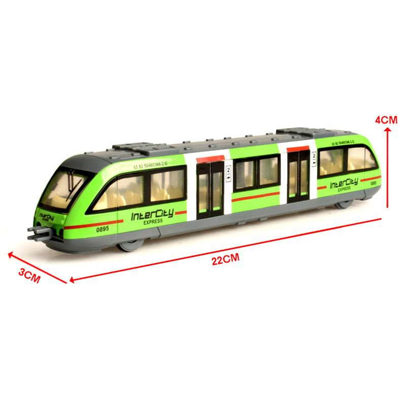 1:64 Magnetic ull Back Alloy Connected Subway Metro Track Train Alloy ...