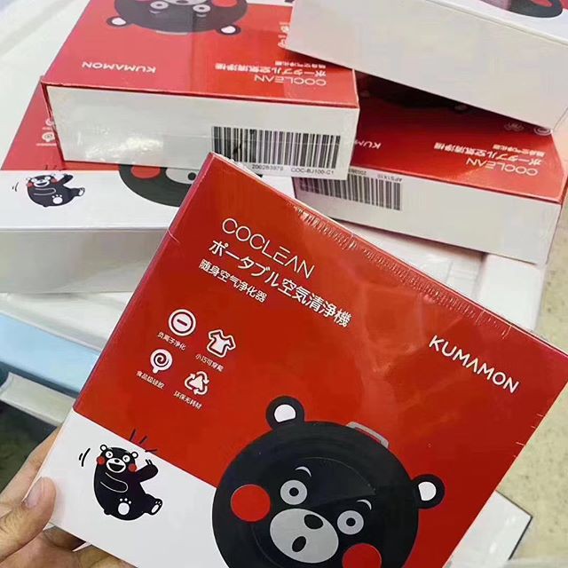 เครื่องฟอกอากาศพกพา Xiaomi CoClean Mini Portable Air Purifier - คุมะมง Kumamon S1 ของแท้ PM2.5 ...