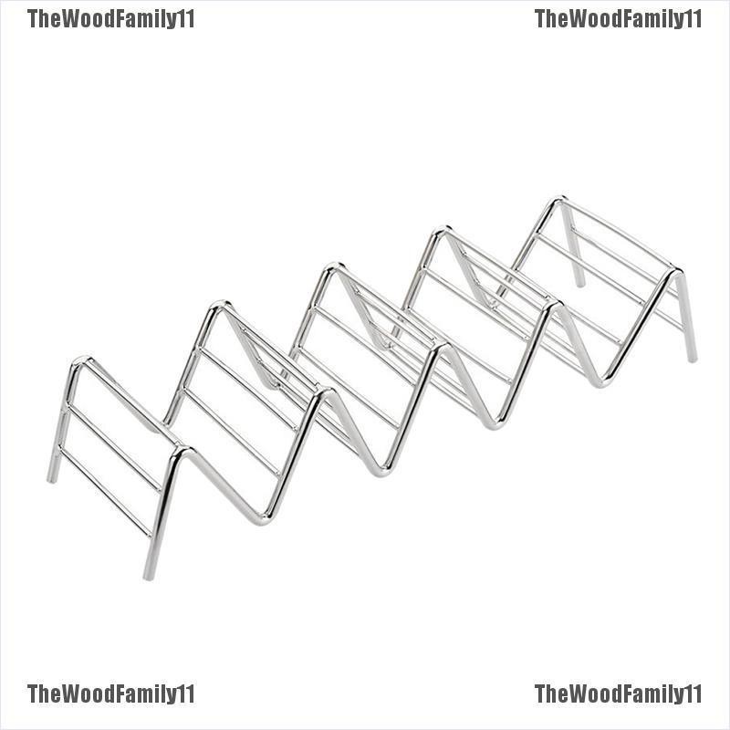 THF Taco Holder Stainless Steel Taco Stand Mexican Food Rack Shells 1-4 ...