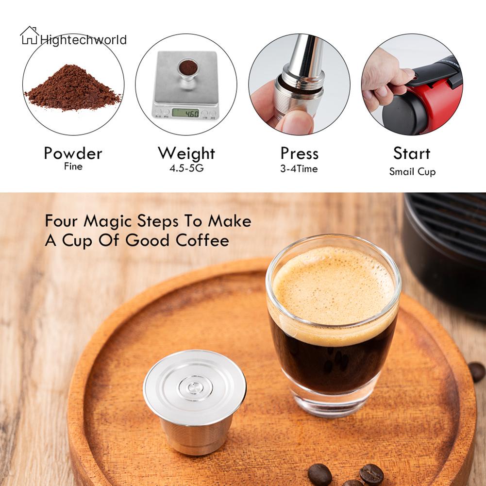 Hightechworld Reusable Coffee Capsule Pods Filter Compatible for ...