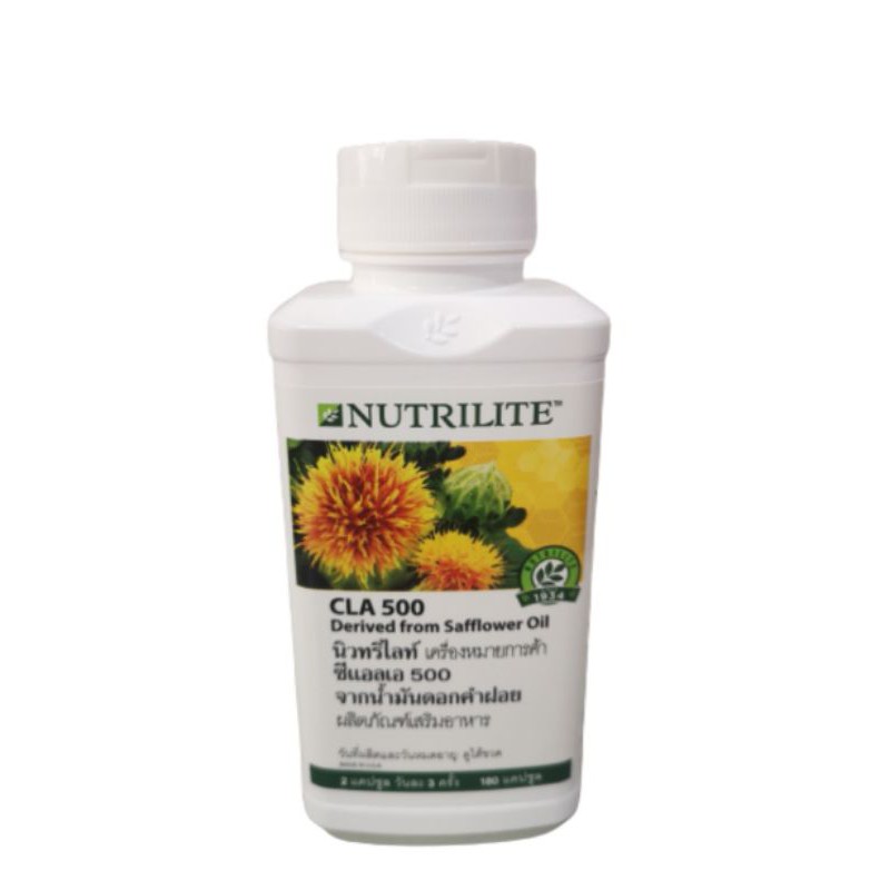 นิวทริไลท์ ซีแอลเอ 500(Nutrilite CLA 500) 180เม็ด จากน้ำมันดอกคำฝอย️ของ ...