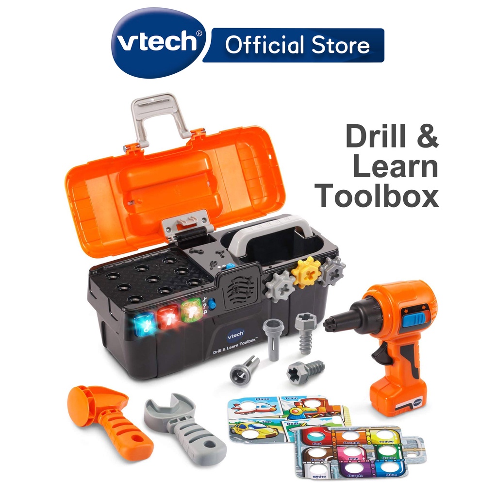 VTech Drill Learn Toolbox Role-Play Toys Pretend Play Boys Toys Kids 2 ...
