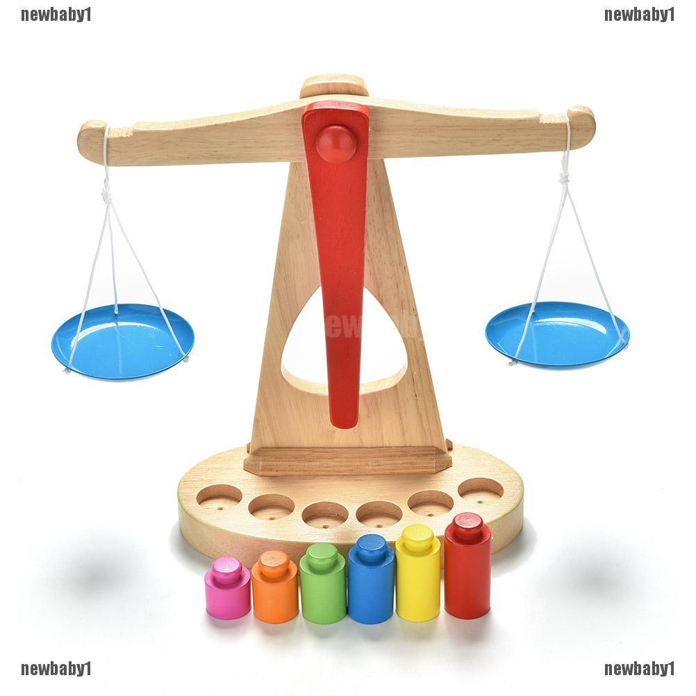 1 Set Balance Scale Toy Montessori Educational Toy Baby Early ...