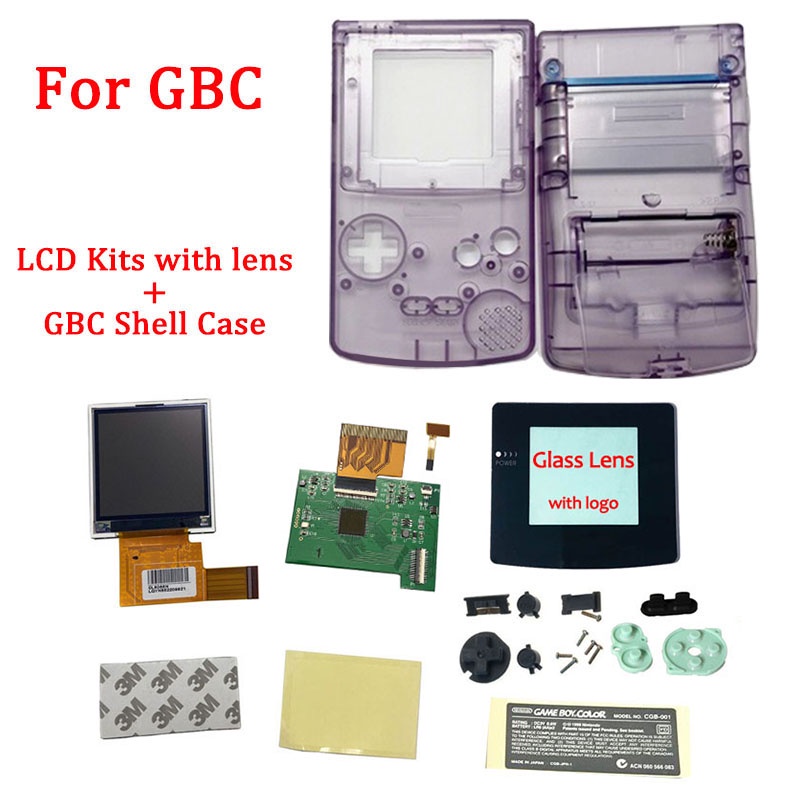 LCD Kits with shell for GBC high brightness LCD and new shell case for ...