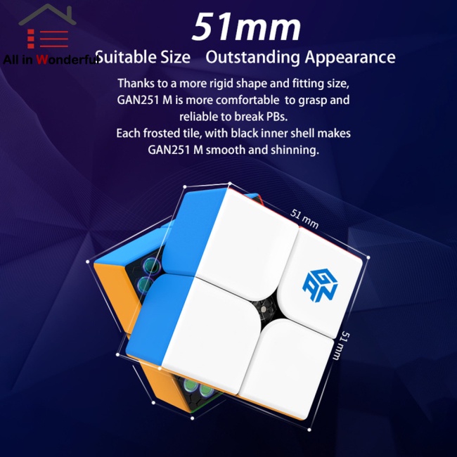 Ws ลูกบาศก์แม่เหล็ก 2x2 GAN 251M Magic Cube - wonderfulstarmerx.th ...