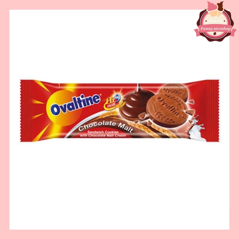 คุกกี้โอวันติน Chocolate malt cookie Ovaltine 30 กรัมx12 ซอง (360กรัม ...