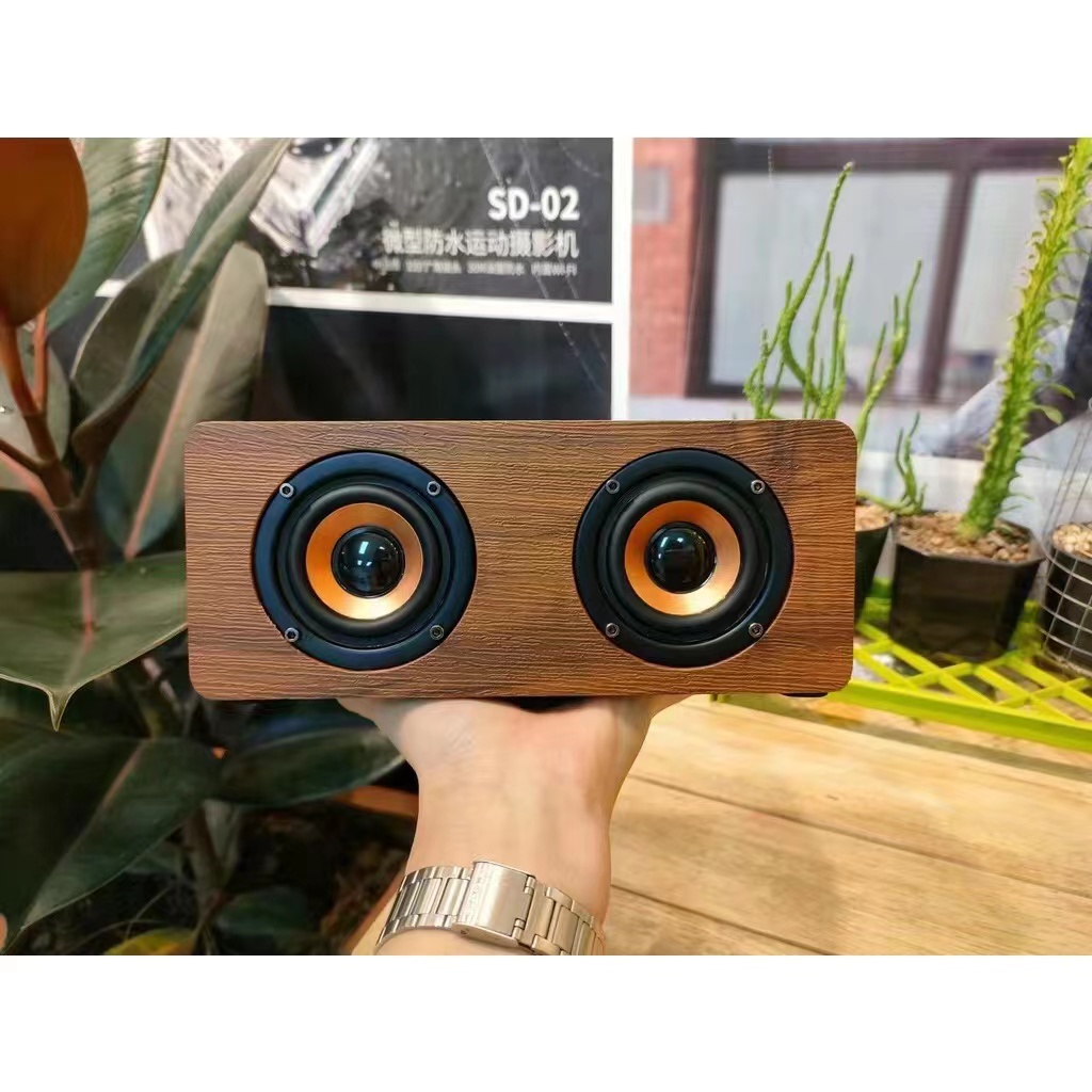 ใหม่！！ลำโพงบลูทูธ KTS-1612 เสียงทุ้มหนักแน่น ลำโพงลายไม้2ดอก - JOY HOT - ThaiPick