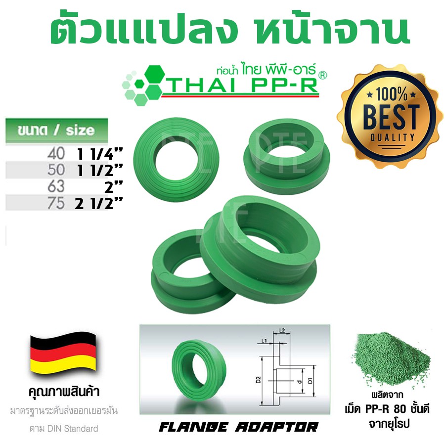 ตัวแปลงหน้าจาน พีพีอาร์ ppr THAI-PPR | Shopee Thailand