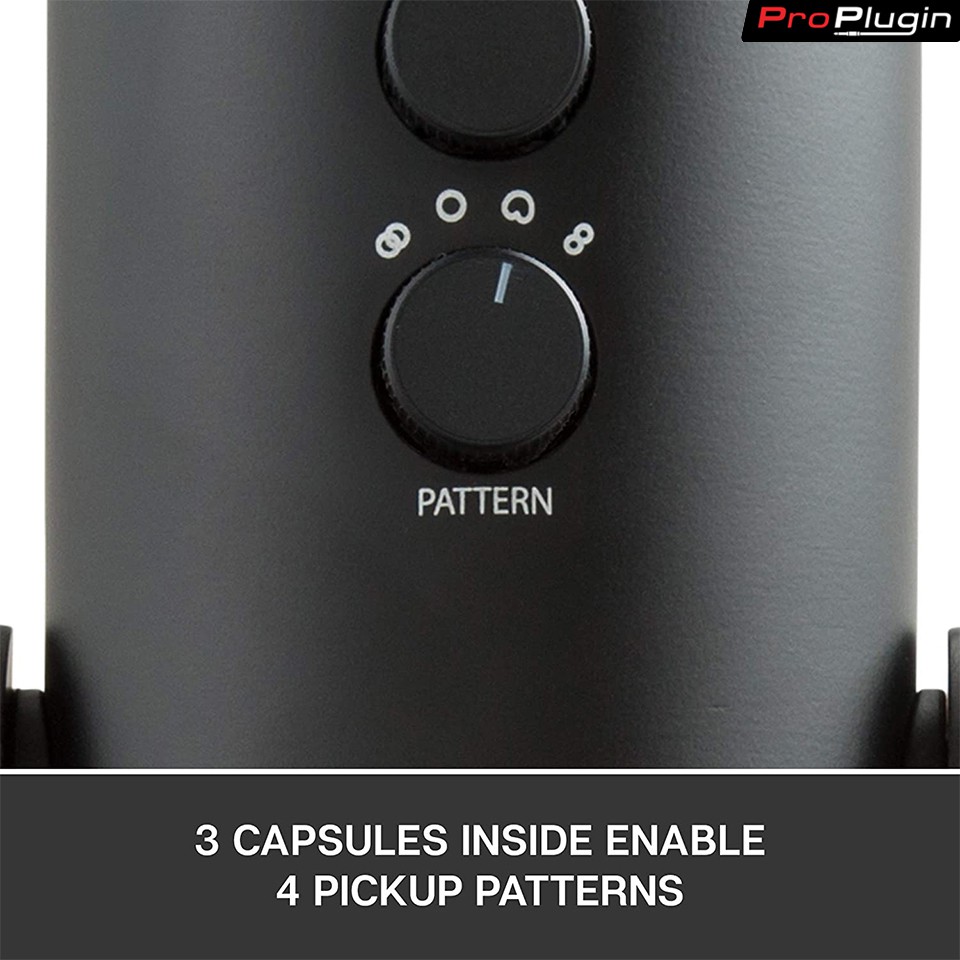 Blue Yeti Studio Microphone ไมโครโฟนระดับ Professional แบบ multi-pattern สำหรับบันทึกเสียง ...