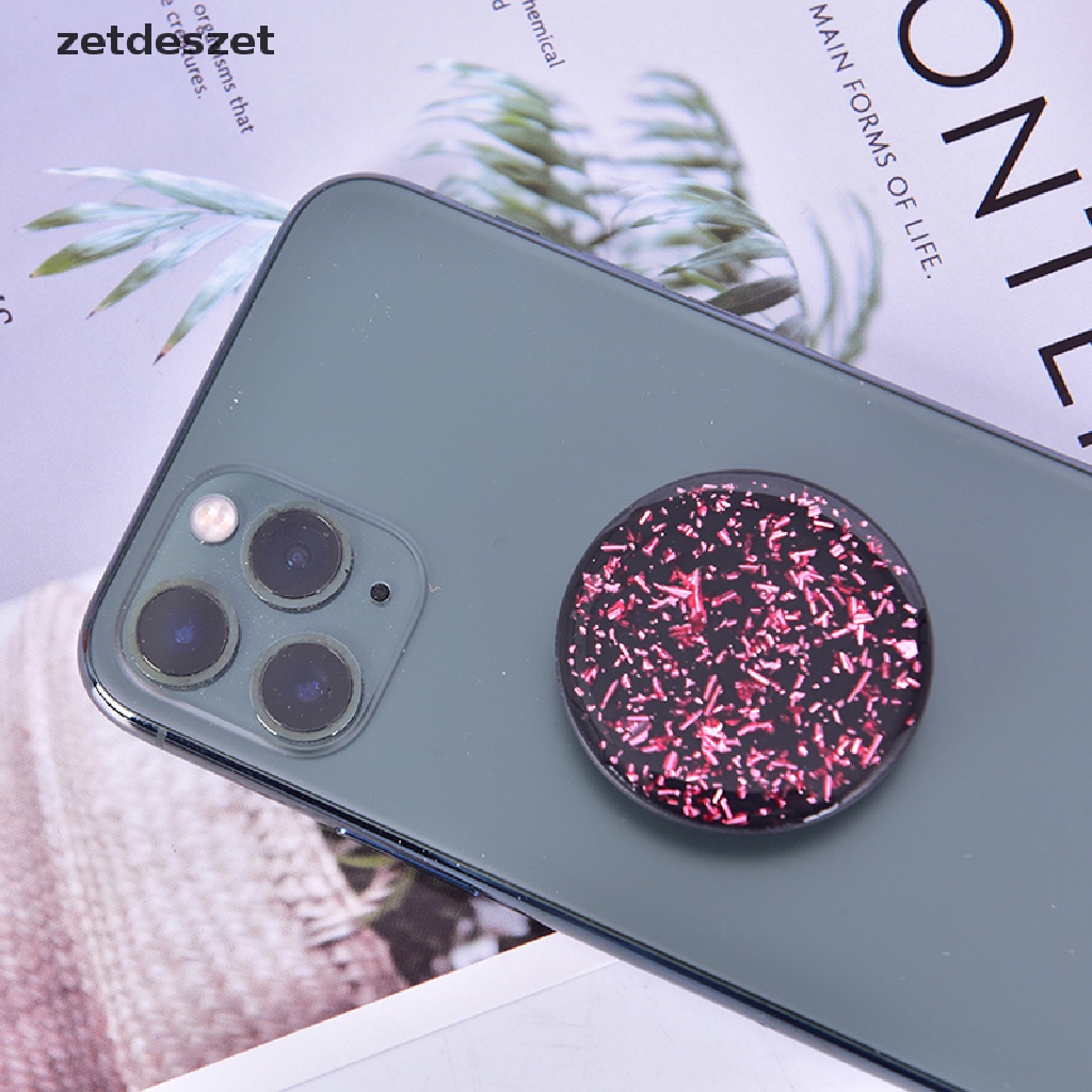 (zetdeszet) Universal epoxy Round Shape Phone Holder Expanding Finger ...