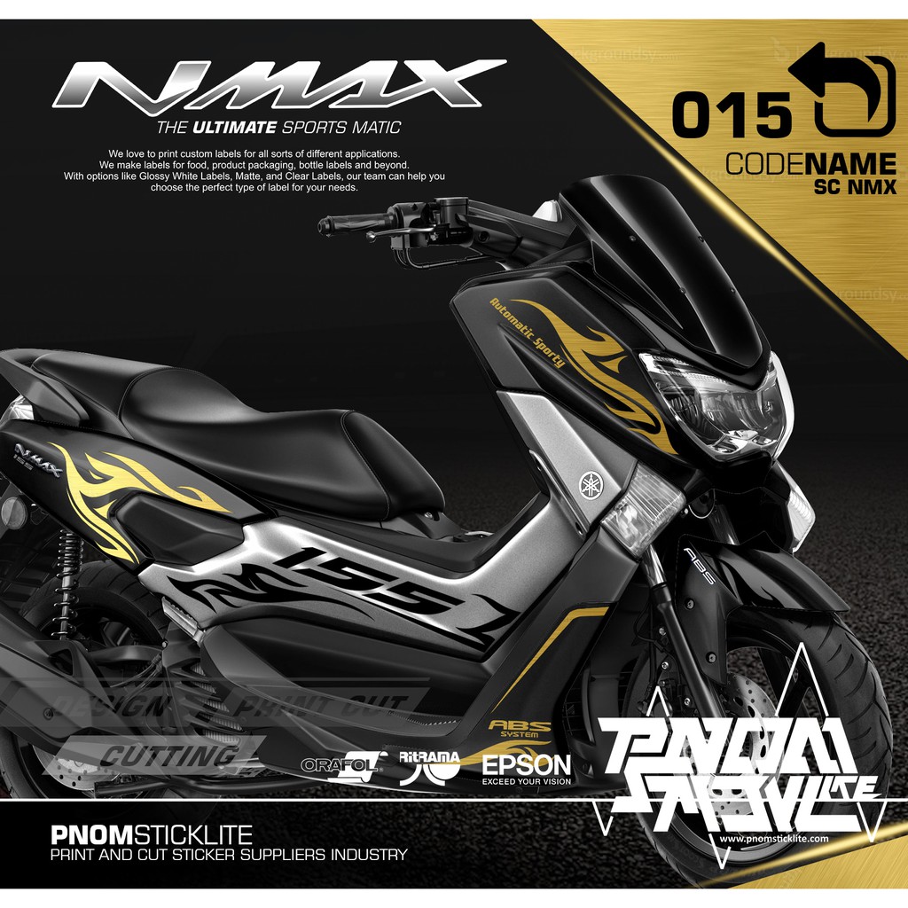 สติกเกอร์สําหรับตกแต่ง Striping Nmax Sc Nmx P015 - pnom_sticklite.th - ThaiPick