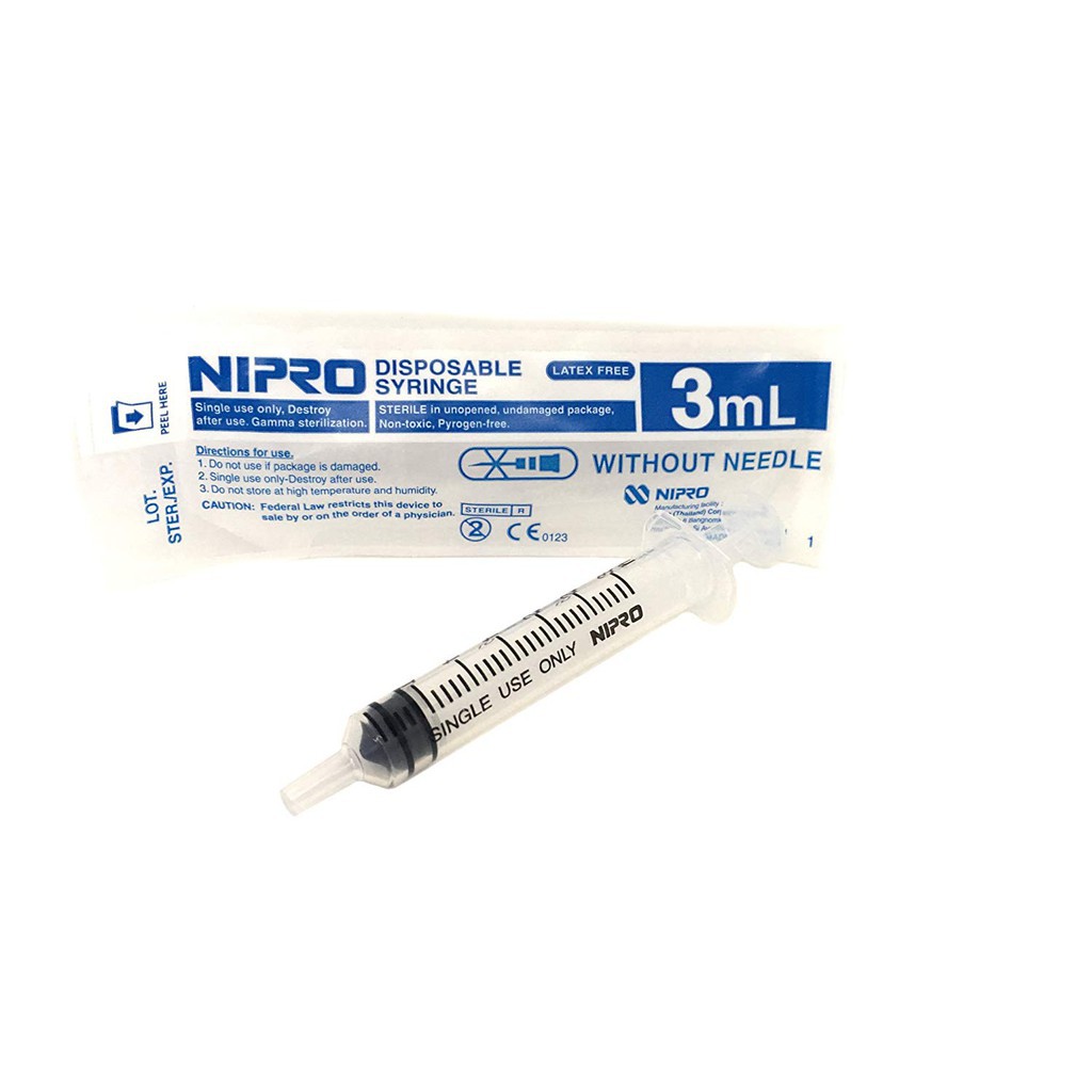 แบ่งขาย NIPRO Syringe กระบอกฉีดยา 3 ml ไซริงค์ป้อนยา ราคาถูก | Shopee Thailand