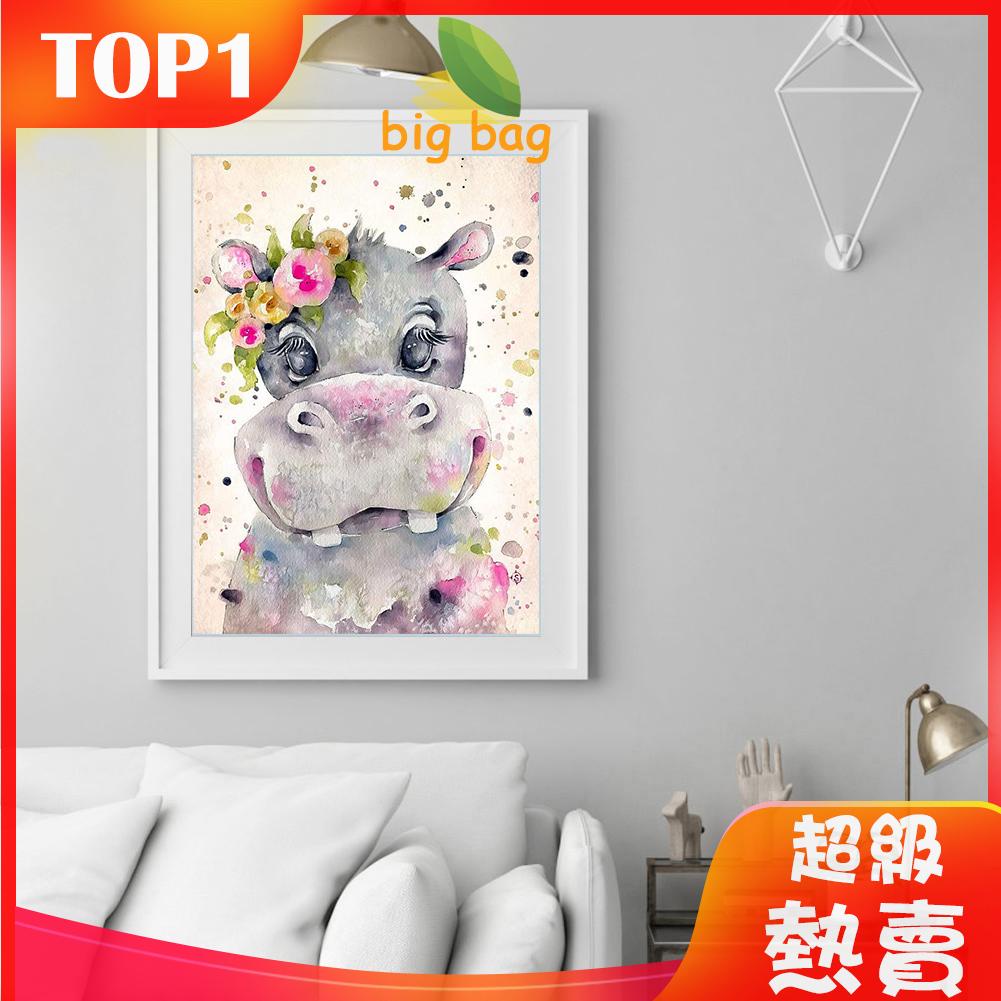 เสื้อผ้าฝ้ายปักลายฮิปโป 11ct 3 Strands ขนาด 40x50ซม - bigbag9.th - ThaiPick