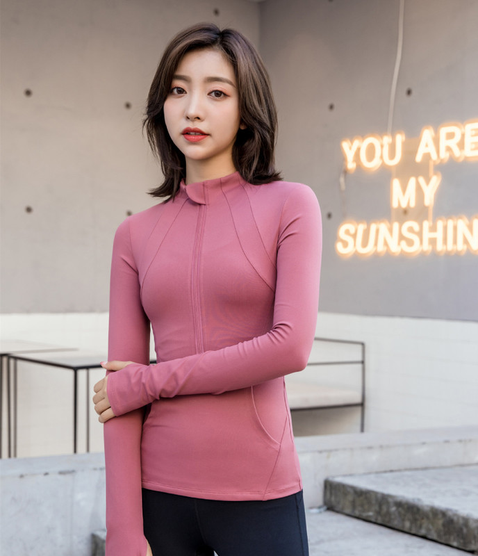 FASHION FITNESS The new sports jacket female long-sleeved running speed ...