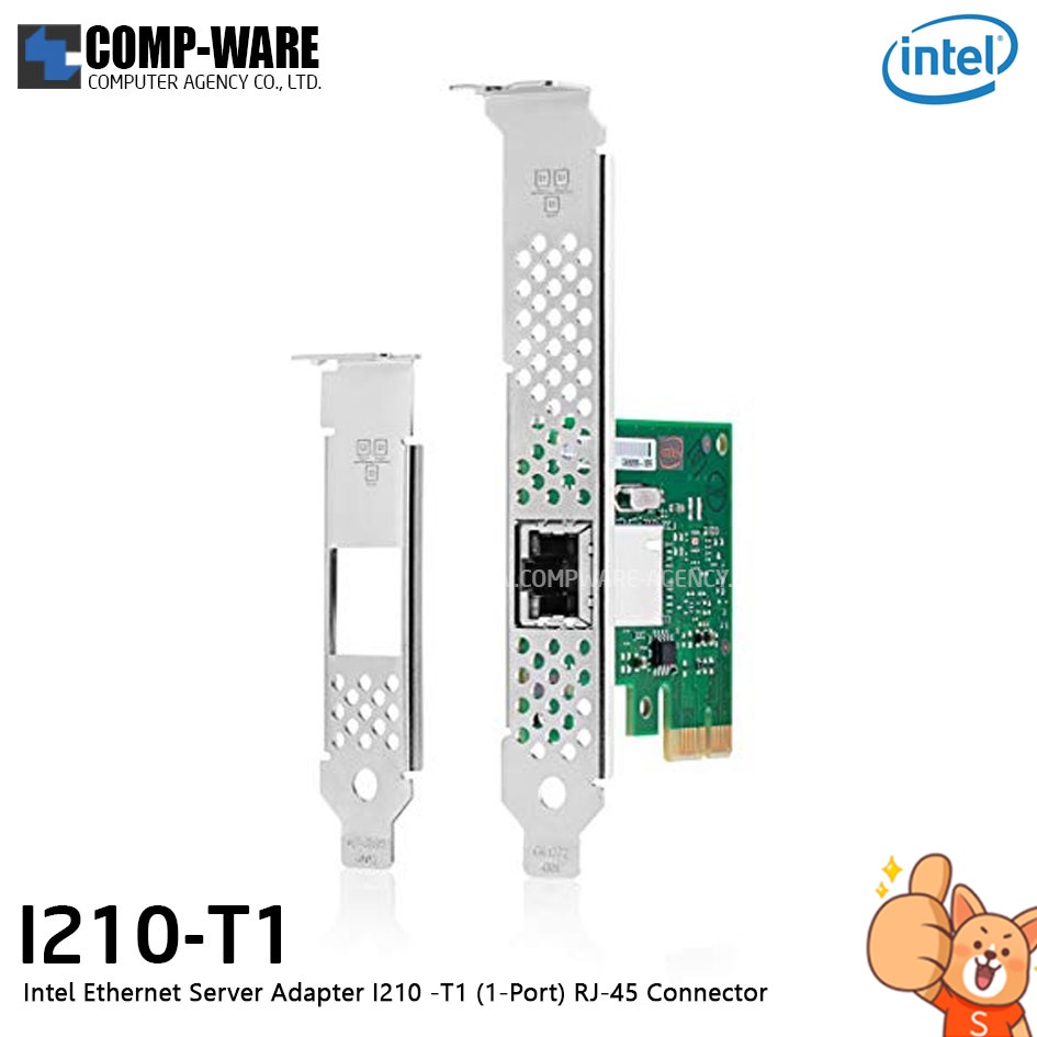 LAN Card - Intel Ethernet Server Adapter I210 -T1 (1-Port) RJ-45 Connector ของแท้จาก Intel ...