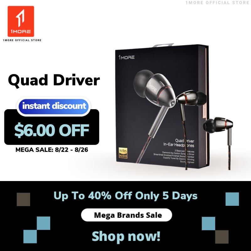 หูฟังอินเอียร์ แบบมีสาย 1MORE E1010 พร้อมไมโครโฟน คุณภาพสูง - wj0694.th ...
