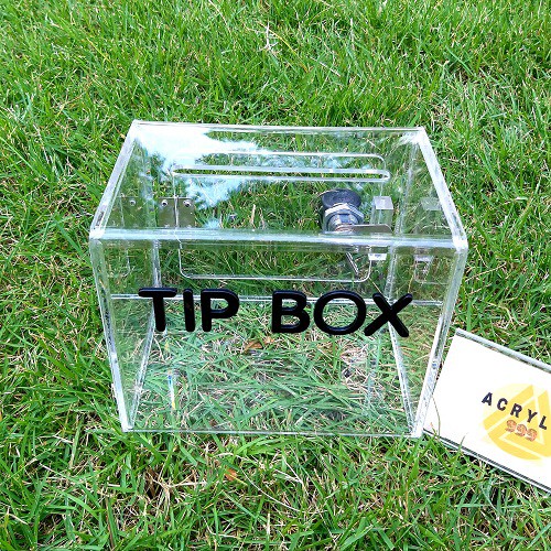 TIP BOX มี 3 สี แผ่นหนา 3 มิล กล่องอะคริลิก #กล่องอะคริลิก tipbox กล่อง tip box กล่องทำช่องใส่ ...