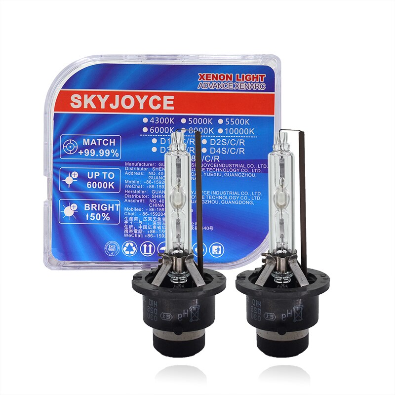 CODHCDLT 2PCS 5500K White Fast Bright 12V 35W D2S Xenon Bulb D4S Auto Headlight HID Replacement ...