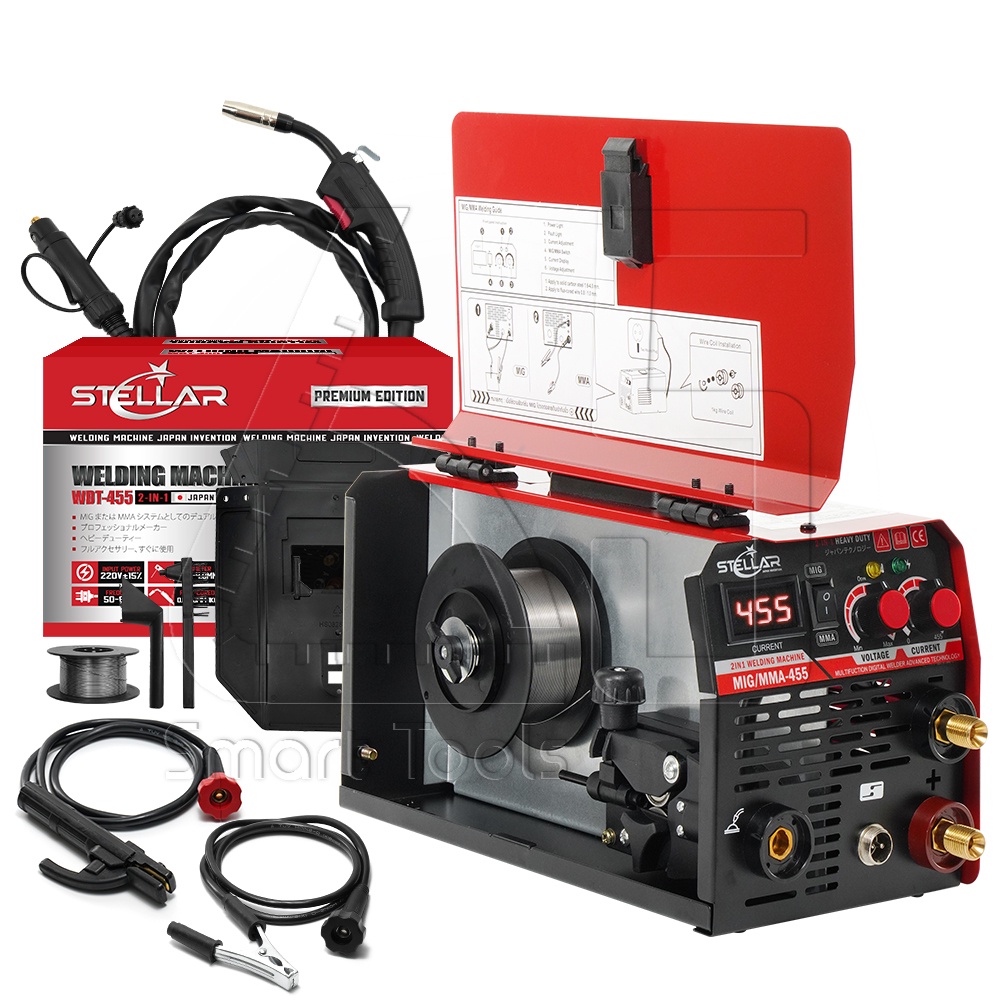 STELLAR ตู้เชื่อม ตู้เชื่อมไฟฟ้า 2 ระบบ รุ่น MIGMMA-455 เครื่องเชื่อม ...