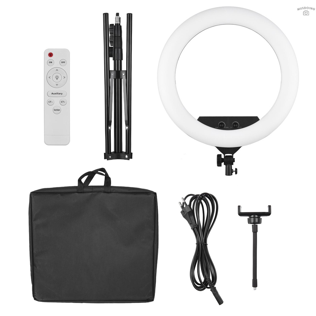 ღ 22 Inch Large Ring Light Bi-Color 3200K-5500K Stepless Dimable ...