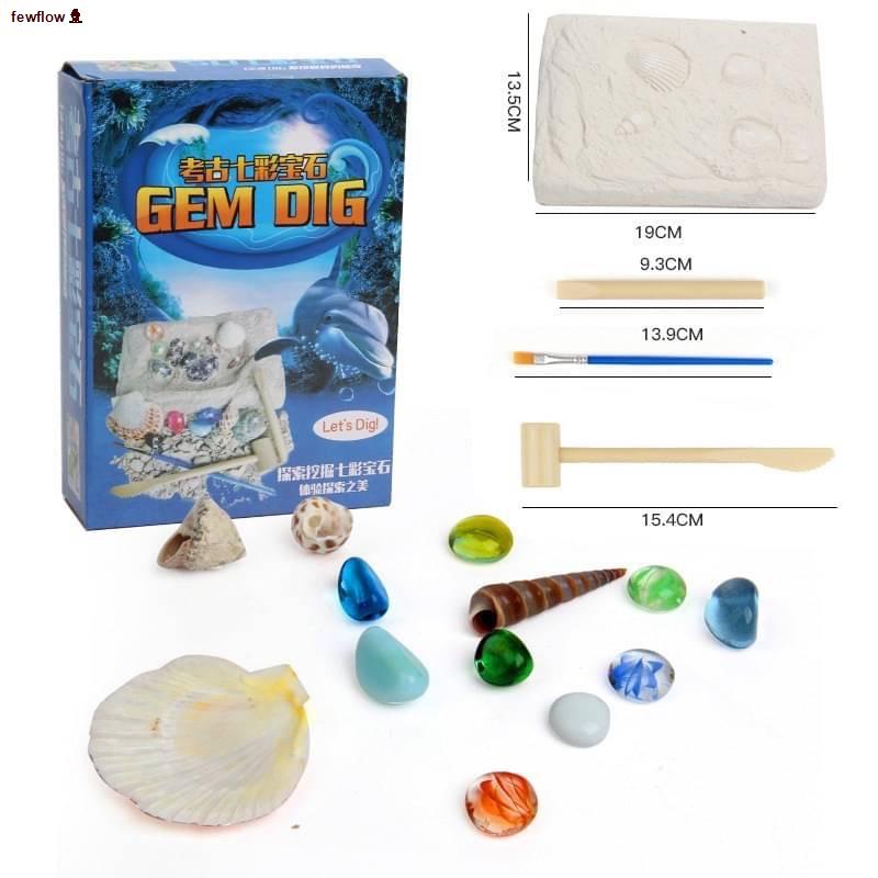 จัดส่งในพื้นที่ประเทศไทยพร้อมส่งของเล่นขุดอัญมณี Gem Dig สำหรับเด็ก มี ...
