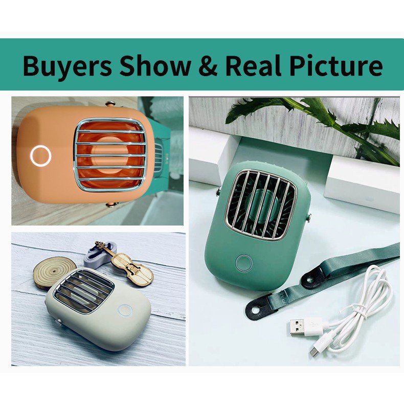 Neck fan portable mini usb fans 5V air cooler rechargeable ventilador ...