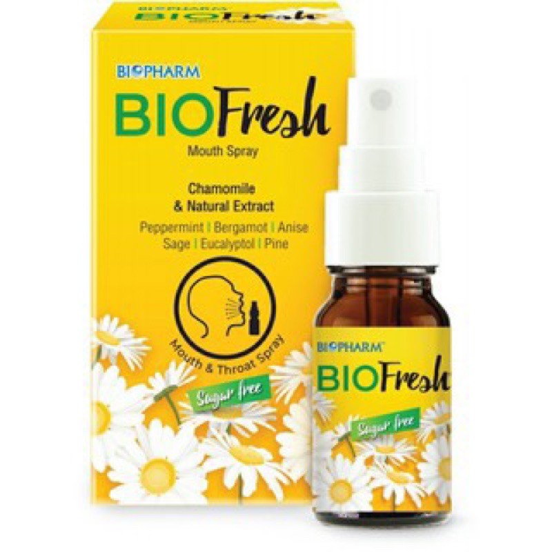 BIOFRESH MOUTH SPRAY 15ML ไบโอเฟรช สเปรย์ คาดมมายล์ ให้ความรู้สึกเย็น ...