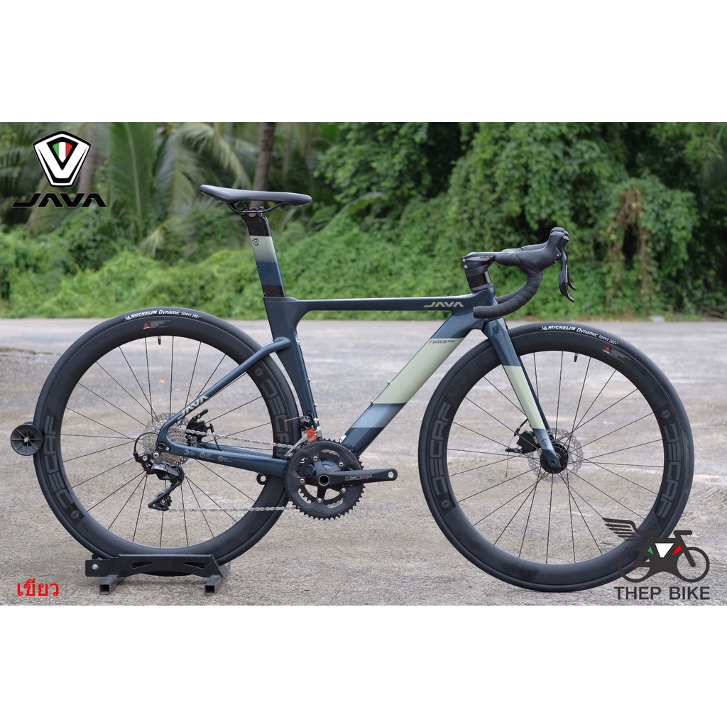 JAVA รุ่น Fuoco 5 Disc เฟรมคาบอน มือเกียร์ Deca ตีนผี105 แฮนด์คาร์บอน ...
