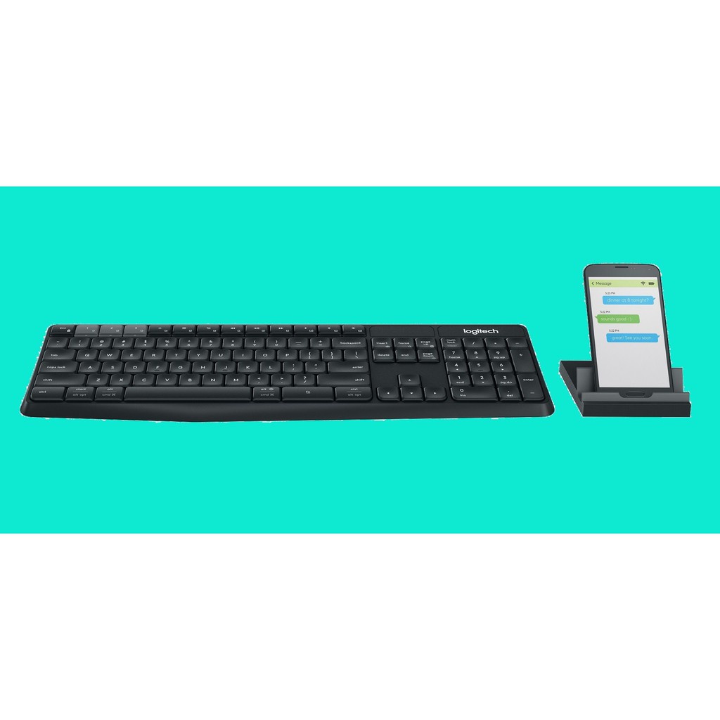 Logitech K375s Multi-Device Wireless Keyboard and Stand Combo ...