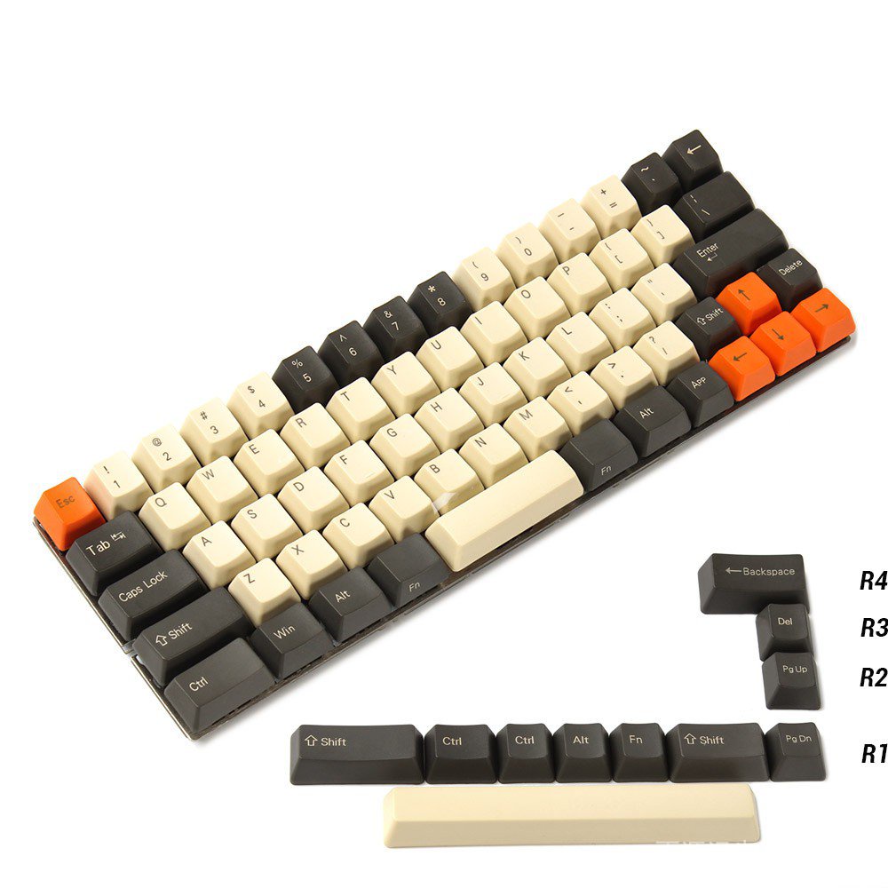 [Ready to ship] carbon 64 68 minila keyset thick PBT OEM profile ...