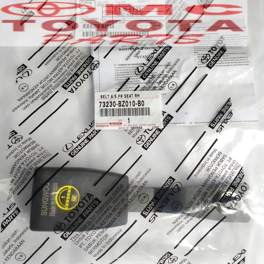 Avanza Xenia ปลั๊กเสียบเข็มขัดนิรภัย ด้านซ้าย และขวา -BZ010-BZ010-E0 ...