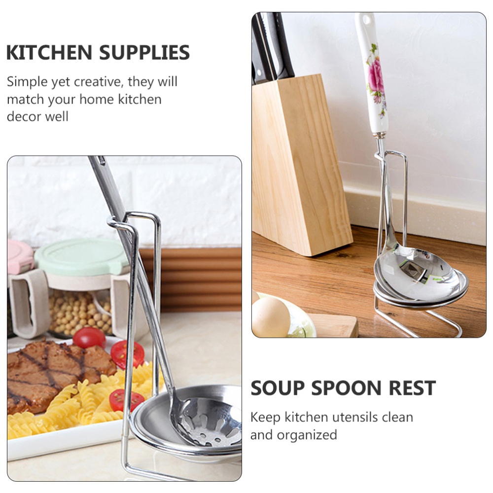 2pcs Practical Spoon Racks Ladle Holders Kitchen Storage Racks Assorted ...