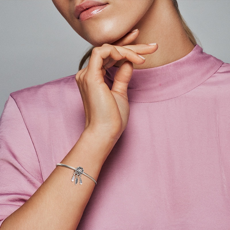 จี้พู่จับฝันแพนดอร่าแพนดอร่าสวรรค์ 797200 DIY ของขวัญคู่รักป่า ...