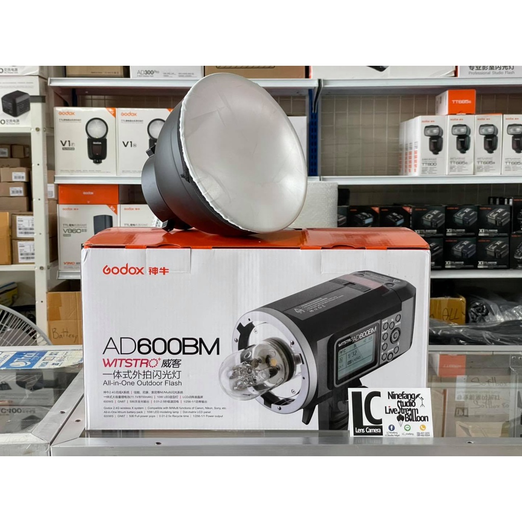 GODOX AD600 BM ad600bm แถมฟรี โคมกระจายแสง ประกันศูนย์ 2ปี Flash ...