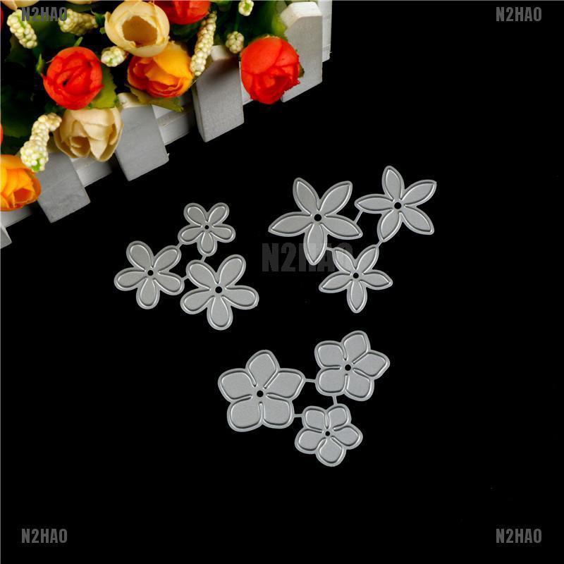 CP☆ 3Pcs Small Flower Design Metal Cutting Die For DIY Scrapbooking ...