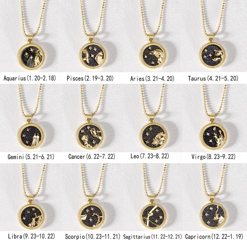 เครื่องประดับสร้อยคอพร้อมจี้ 12 ราศี - krystal.th - ThaiPick