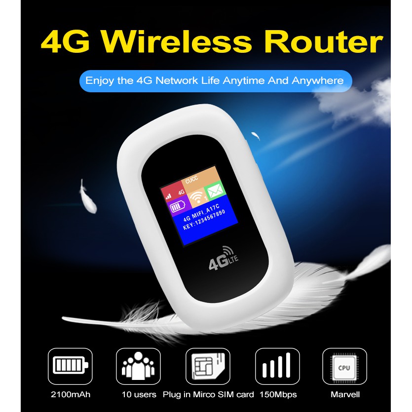 4G Lte ocket Wifi Router Car Mobile Wifi Hotsot Wireless Broadband Mifi ...