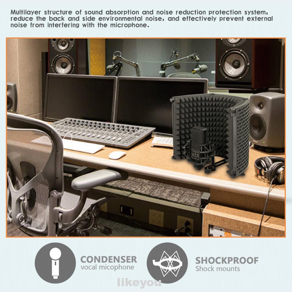ABS Noise Reduction Adjustable Angle Live Broadcast Sound Absorbing ...