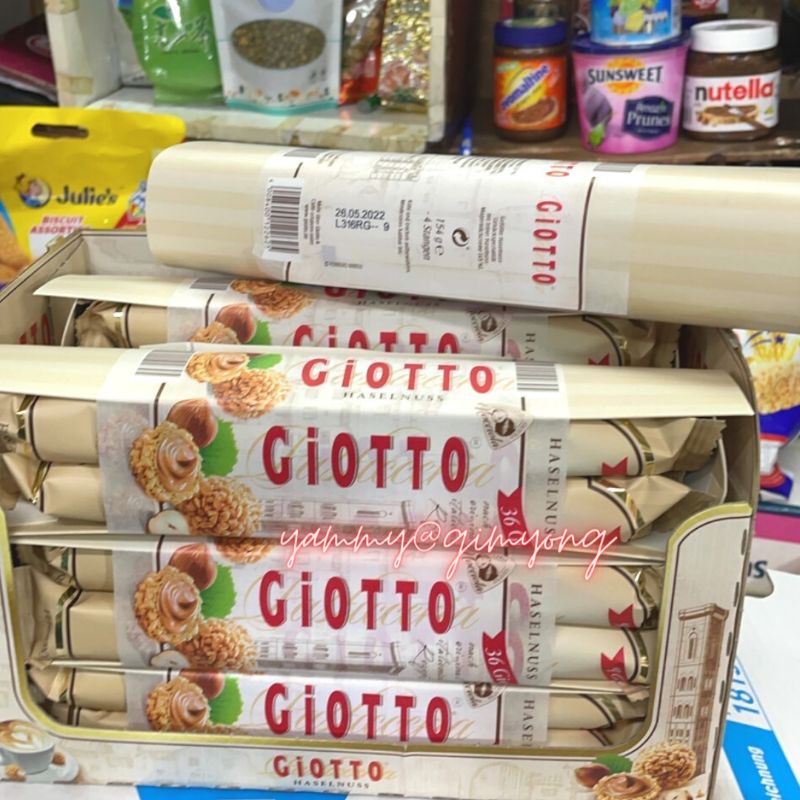 Ferrero Giotto Hazelnut Filled Balls เฟอร์เรโร่ ลูกบอลช็อกโกแลตสอดไส้ฮา ...