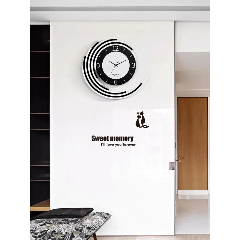 นาฬิกาแขวนผนังสไตล์นอร์ดิกสําหรับตกแต่งห้องนั่งเล่น - q333s.th - ThaiPick