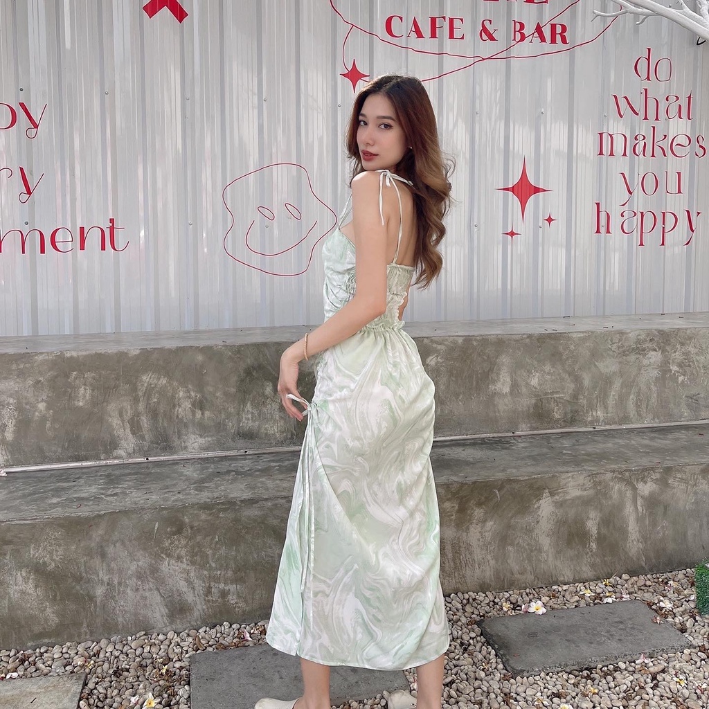 no.186 ลายหินอ่อน ชุดเซทงานออกแบบของ Mika brandสวยแซ่บไม่พูดเยอะ หลังสม ...